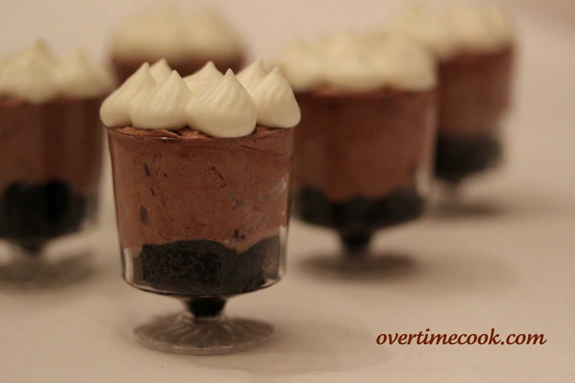 Mini Double Chocolate Trifles...and Exciting News! - Overtime Cook