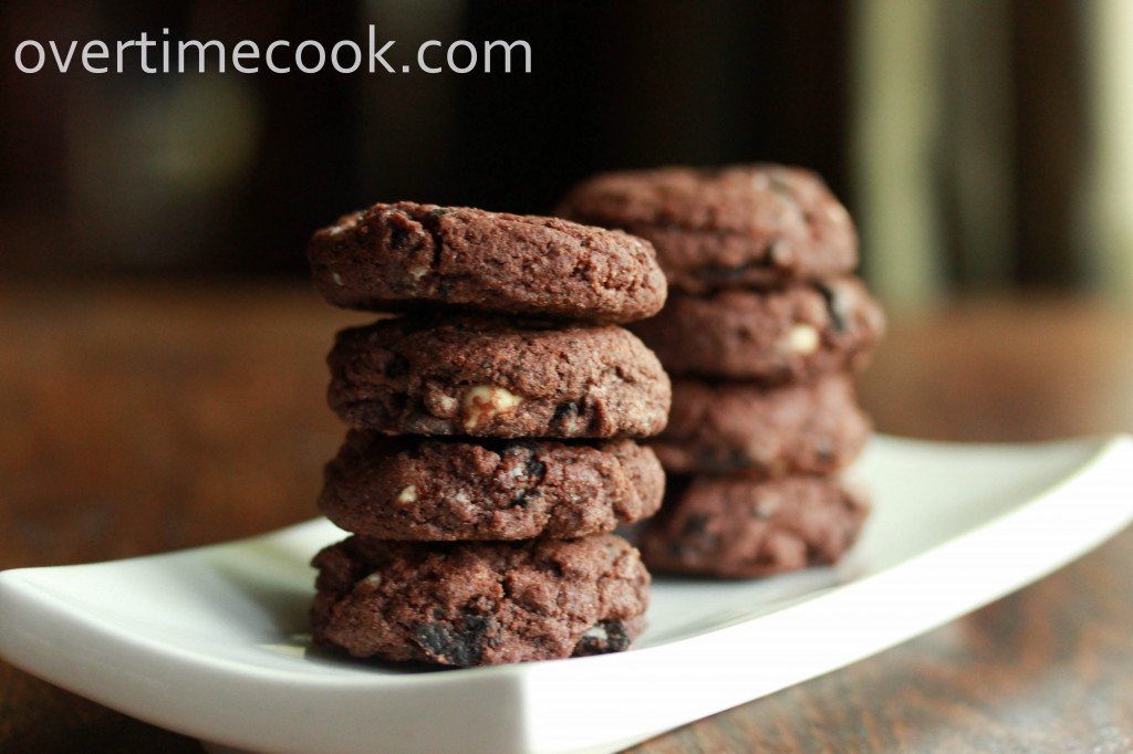 Triple Chocolate Oreo Chunk Cookies - Overtime Cook