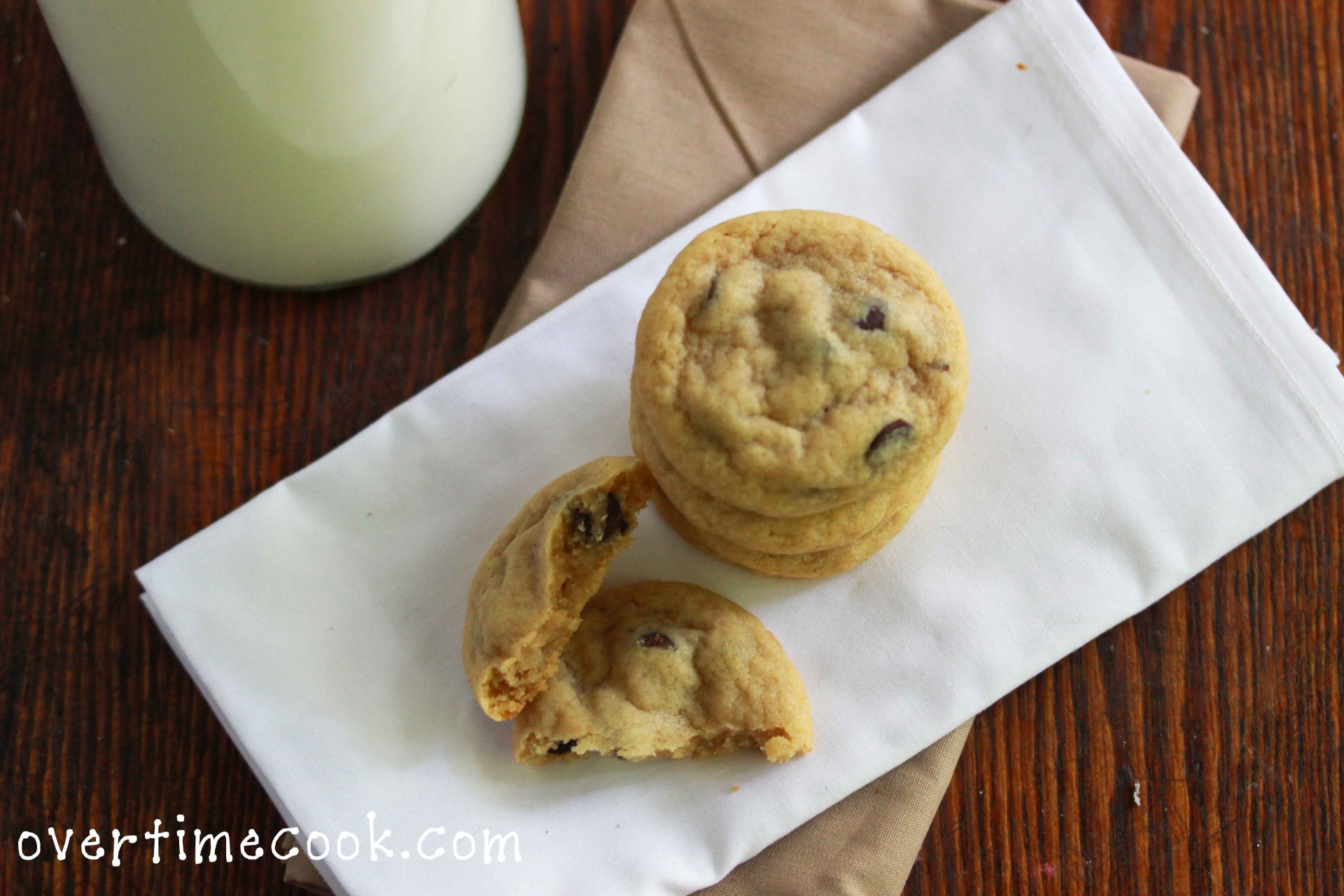 Best Chewy Chocolate Chip Cookies - Overtime Cook