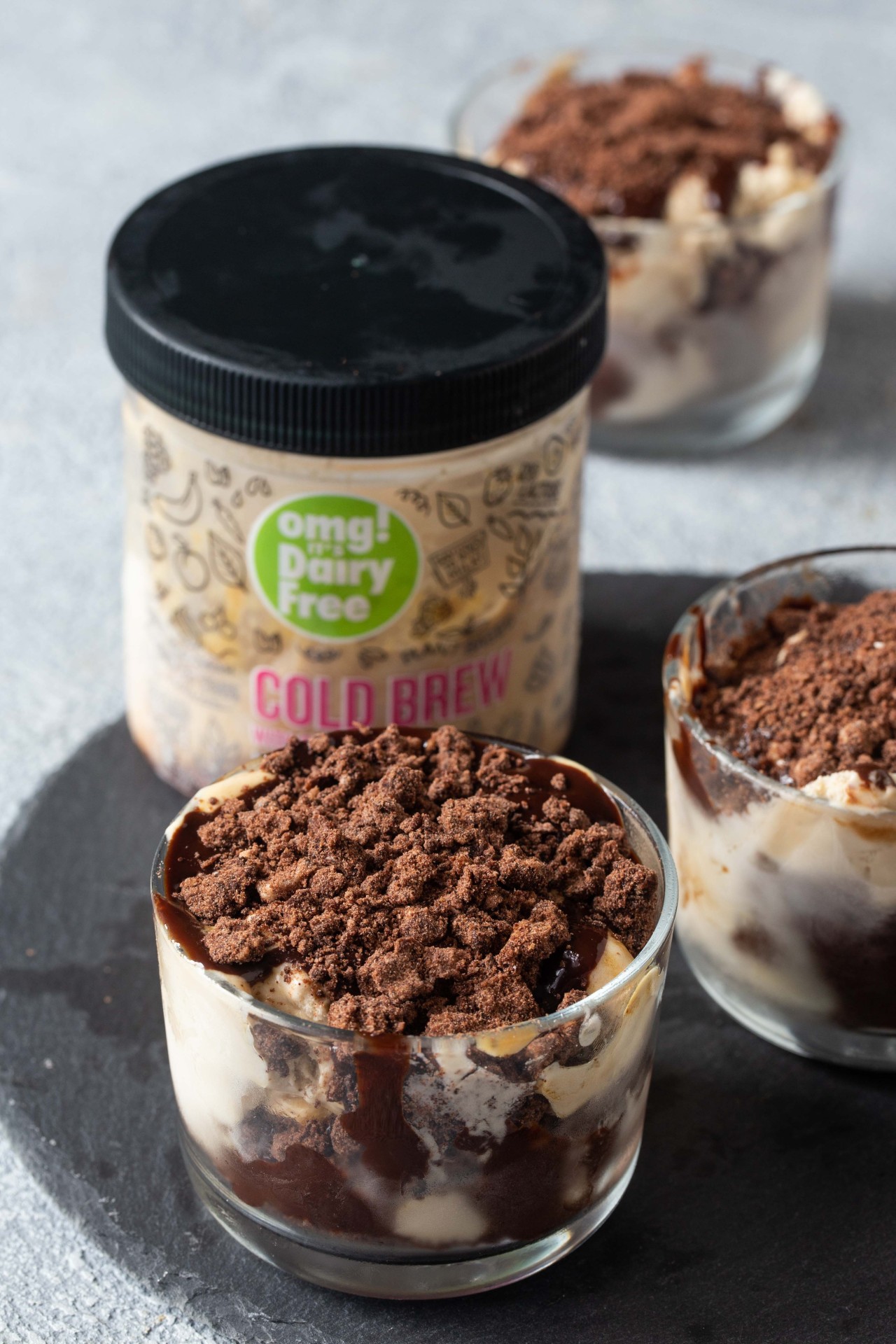 Coffee and Caramel Ice Cream Trifle - Overtime Cook