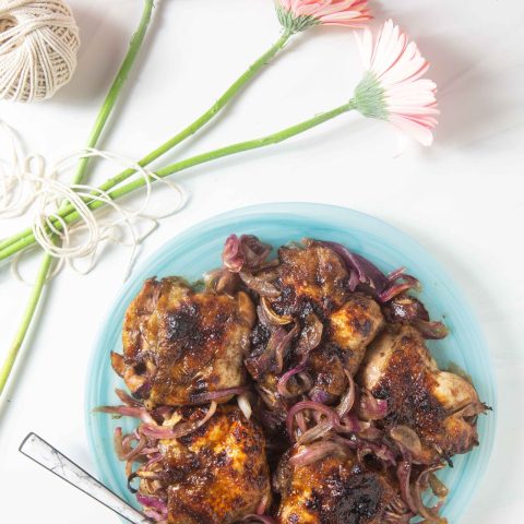 Raspberry and Balsamic Glazed Chicken Capons - Overtime Cook